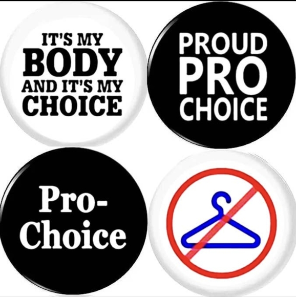 Unlisted | Accessories | Pro Choice Abortion Set Of 4 New Large 225 ...
